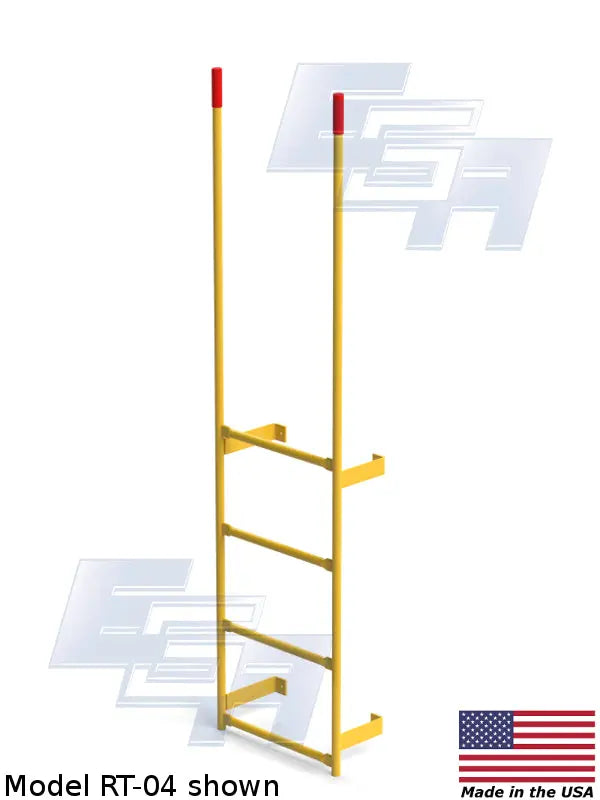 Dock Ladder - Wall Mount Walk-through Steel Dock Ladder - FAI